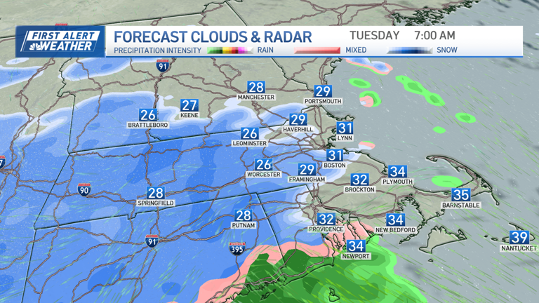 Snowfall map for Tuesday storm: Here's how much to expect where you live
