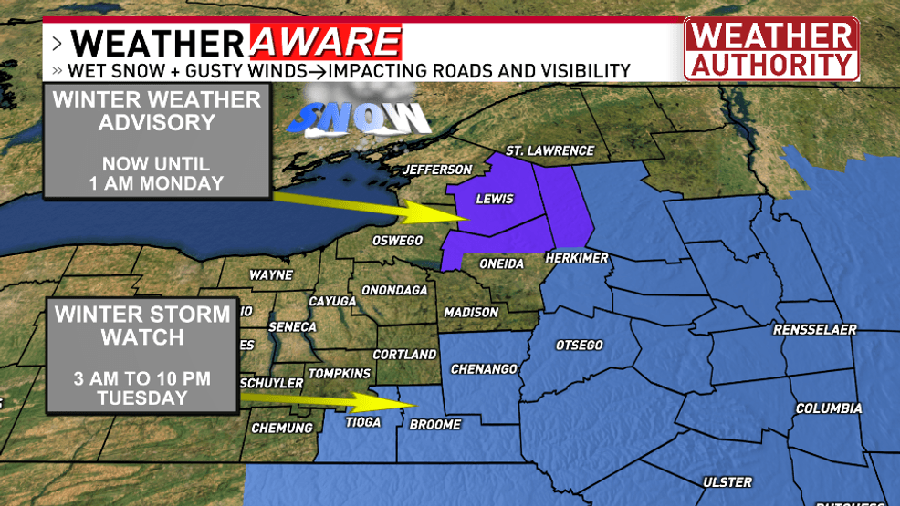 Tracking A New Widespread Snowy System Monday Night Through Tuesday