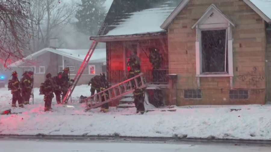 Champaign crews battle pair of fires on Saturday