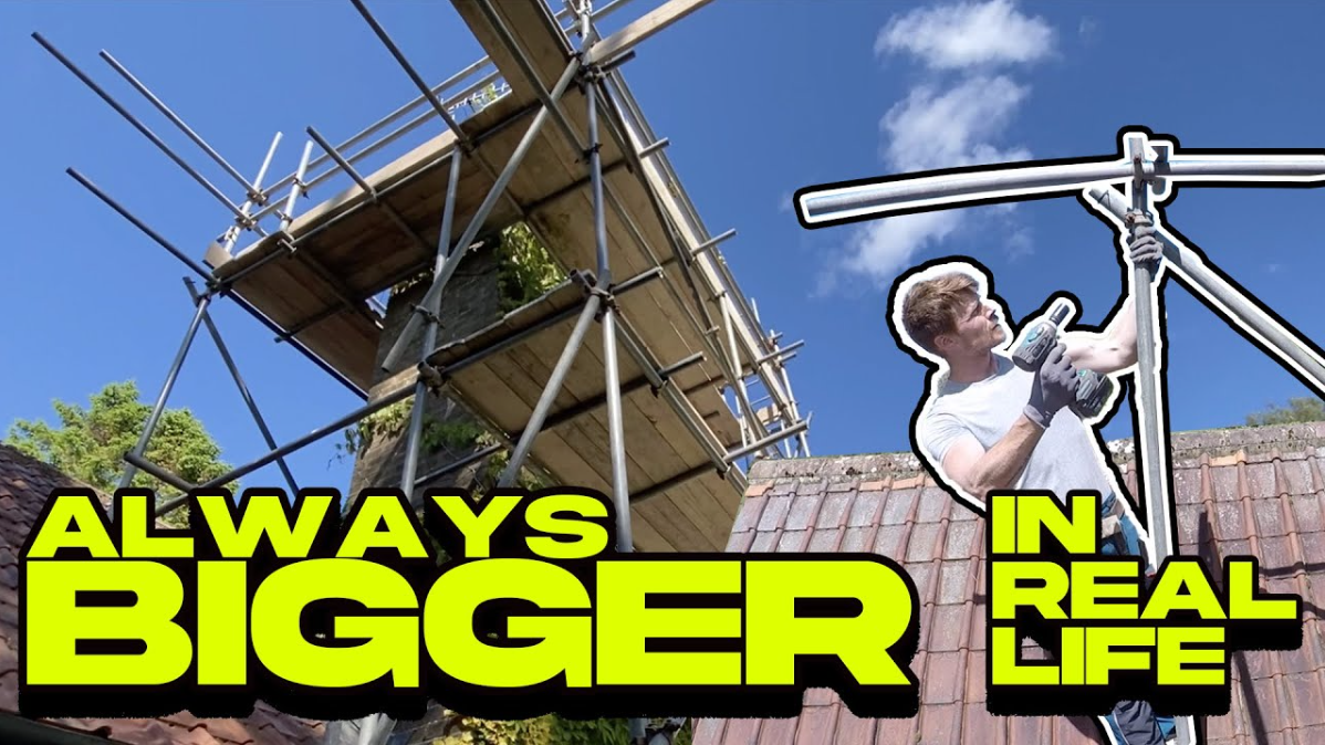 Full Chimney Scaffold Solo Challenge | Day in the Life of a Scaffolder