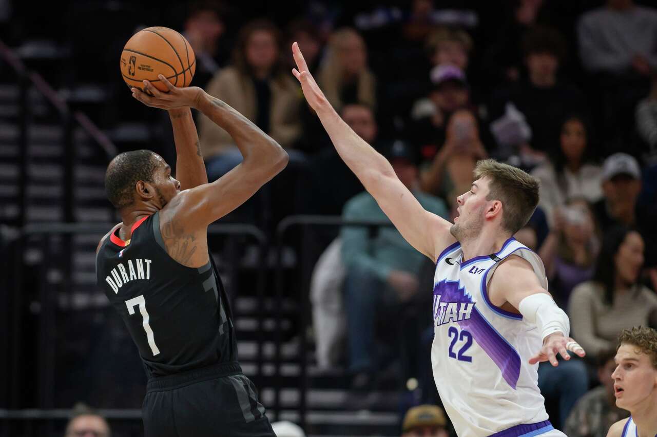 Kevin Durant returns and Houston Rockets run past Utah Jazz for third ...