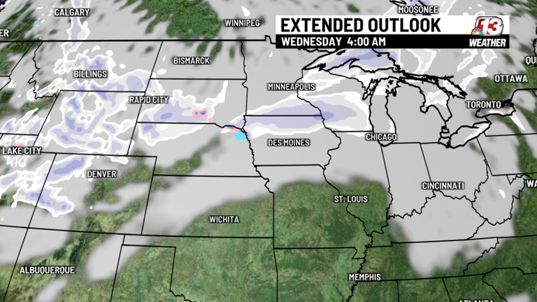 More snow on Monday, cold air settles in Iowa