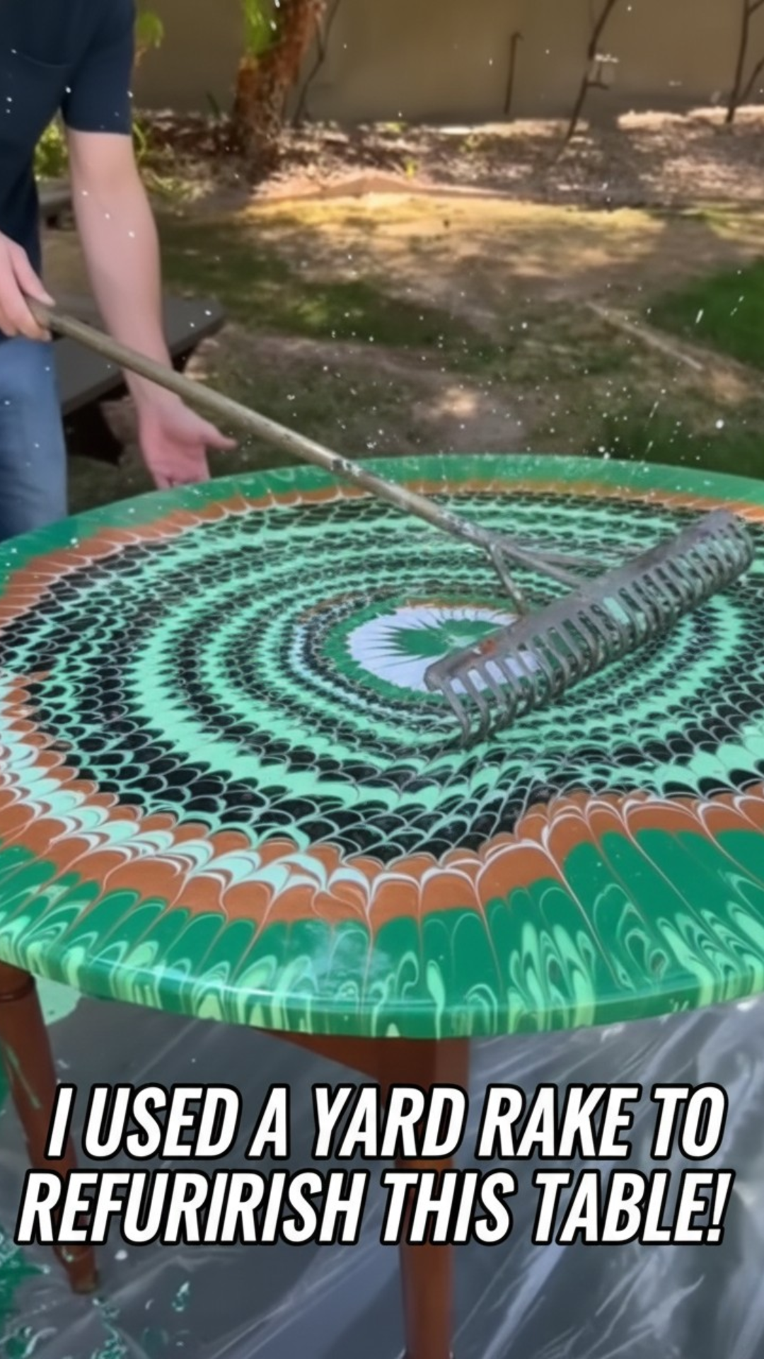 Yard Rake Refurbishes a Table in This Incredible DIY!