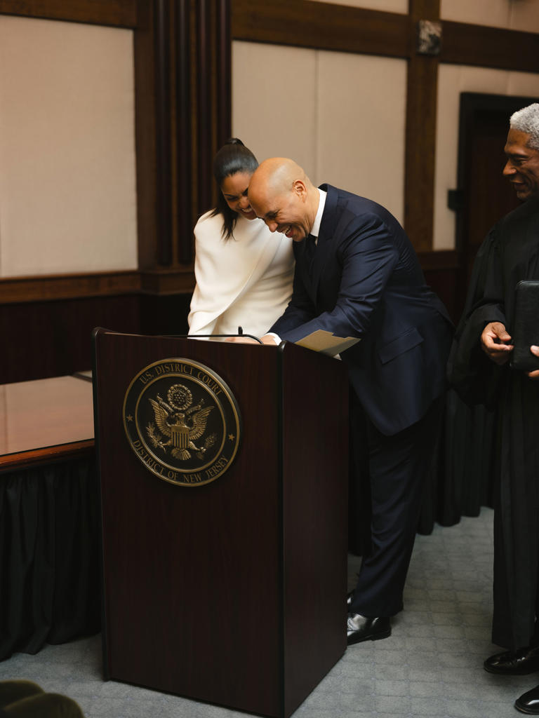NJ Senator Cory Booker, 56, marries Alexis Lewis, 38, after 3-month ...