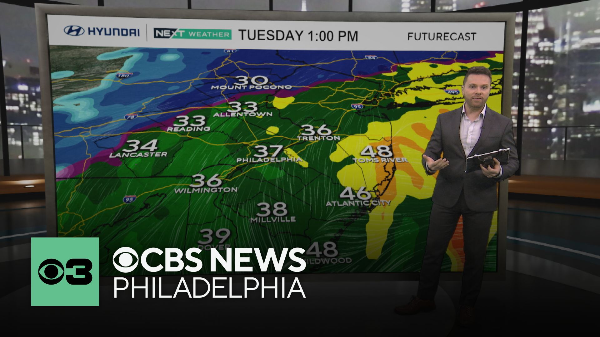 Sunny and cool Monday in Philadelphia area, timing out the snow and ...