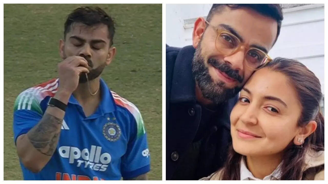 Virat Kohli celebrates 52nd ODI century by kissing wedding ring; fans ...