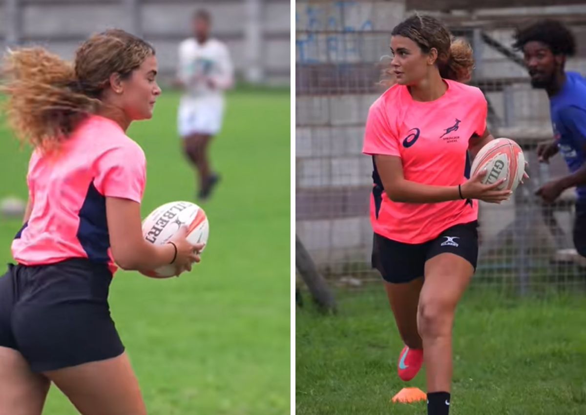 Siya Kolisi’s ‘girlfriend’ shows off rugby skills [watch]