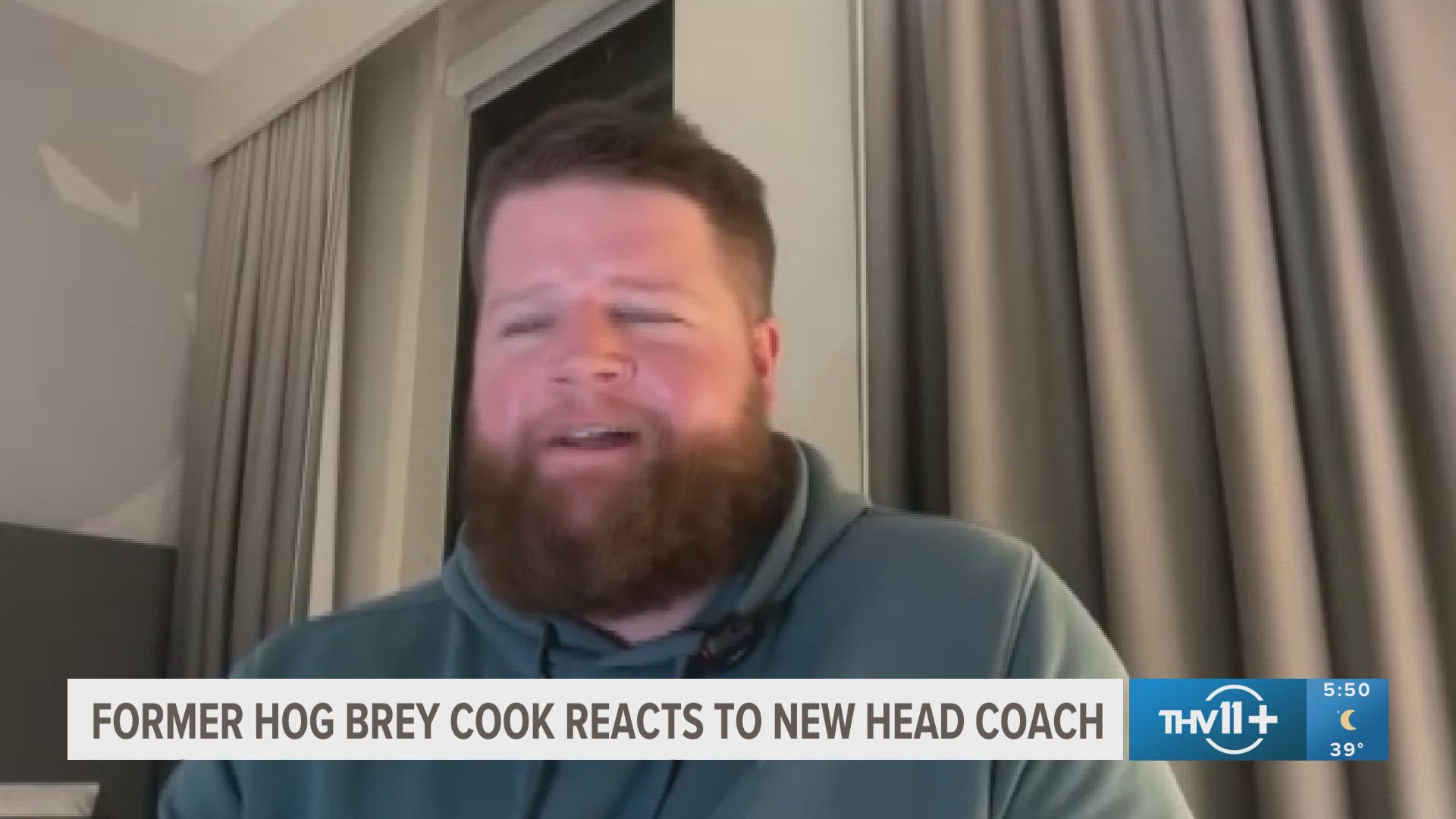 Former Razorback Brey Cook reacts to Ryan Silverfield becoming new ...