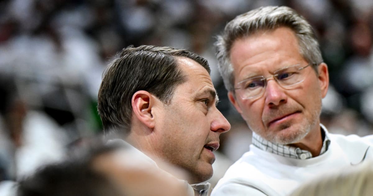Michigan State AD J Batt, president Kevin Guskiewicz comment on ...