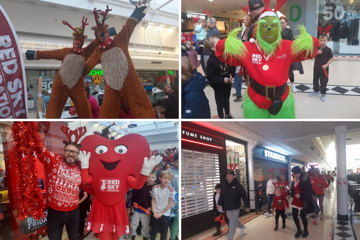 Watch as Reindeer Dash runners raise over £2,500 for the Red Sky Foundation