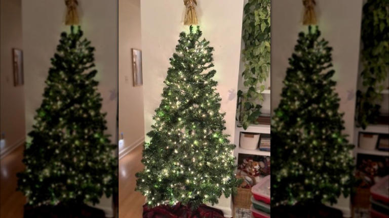 The Clever Way To Fit A Christmas Tree In Small Spaces—it's So Simple ...