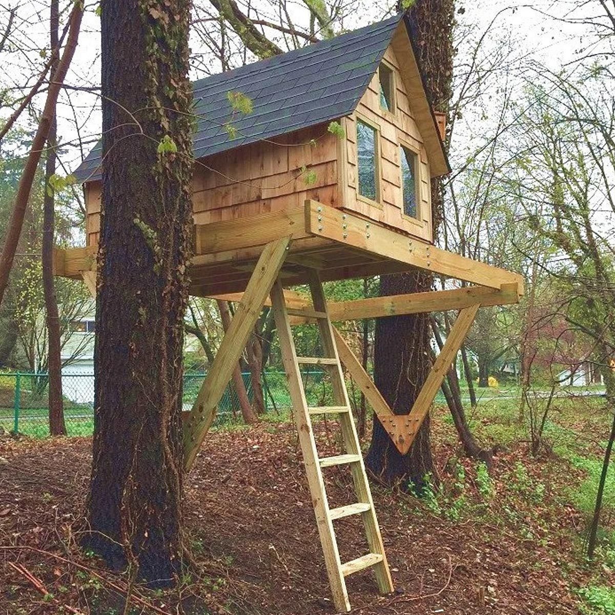 8 treehouse kits to make your backyard the place for family fun