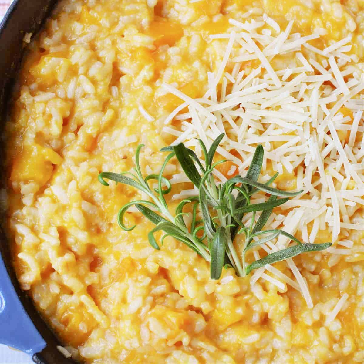 Butternut Squash Risotto Recipe with Parmesan