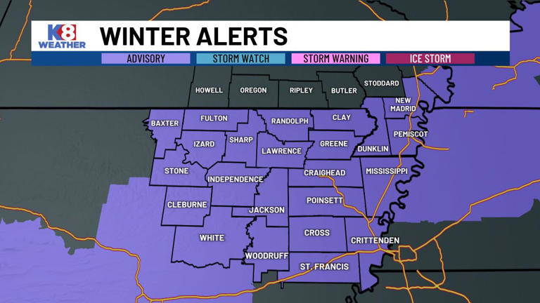 First Alert: Wintry weather begins Monday