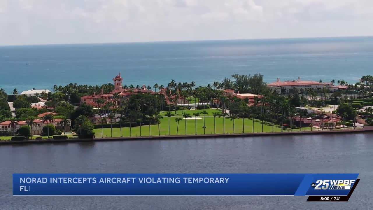 NORAD intercepts private plane over Palm Beach during Trump's stay
