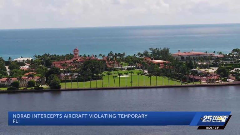 NORAD intercepts private plane over Palm Beach during Trump's stay