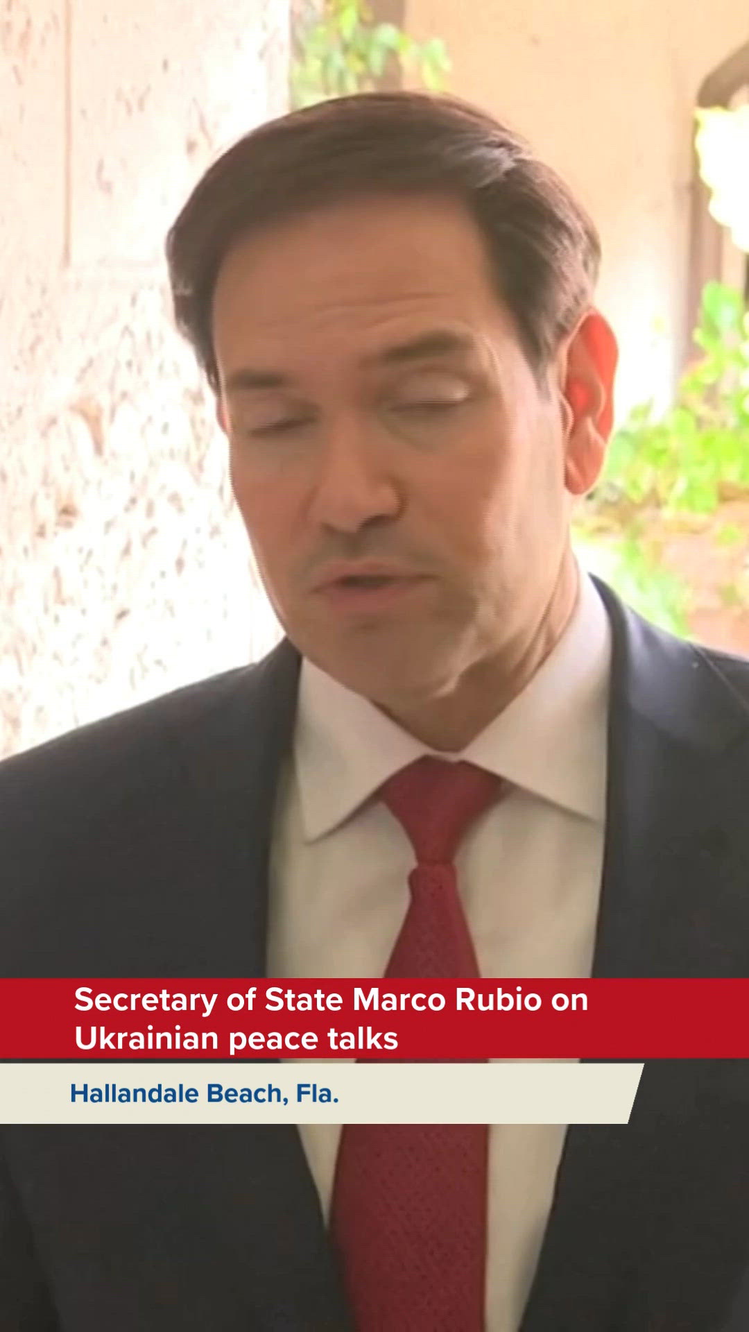 Secretary of State Marco Rubio on Ukrainian peace talks
