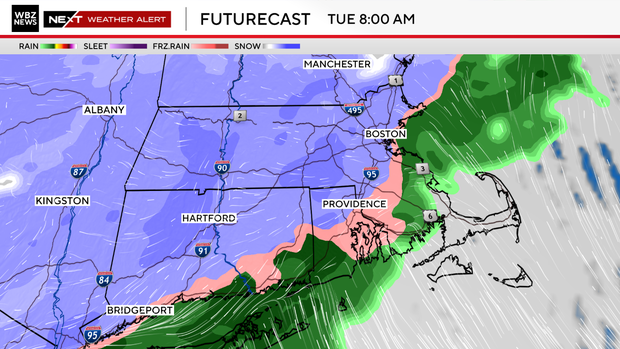 Plowable snow returns to Massachusetts Tuesday. Maps show who might get ...