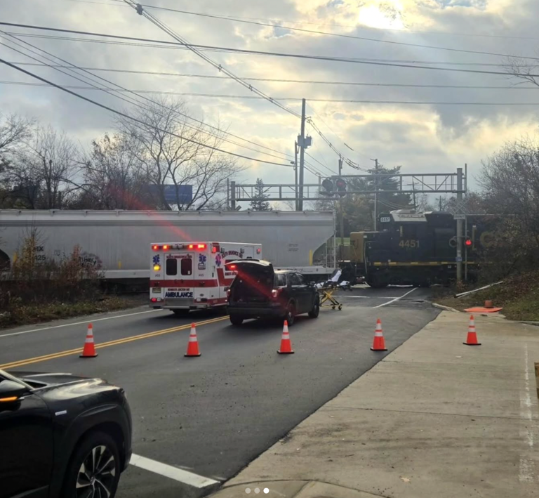 Woman survives after freight train pushes her car nearly 500 yards