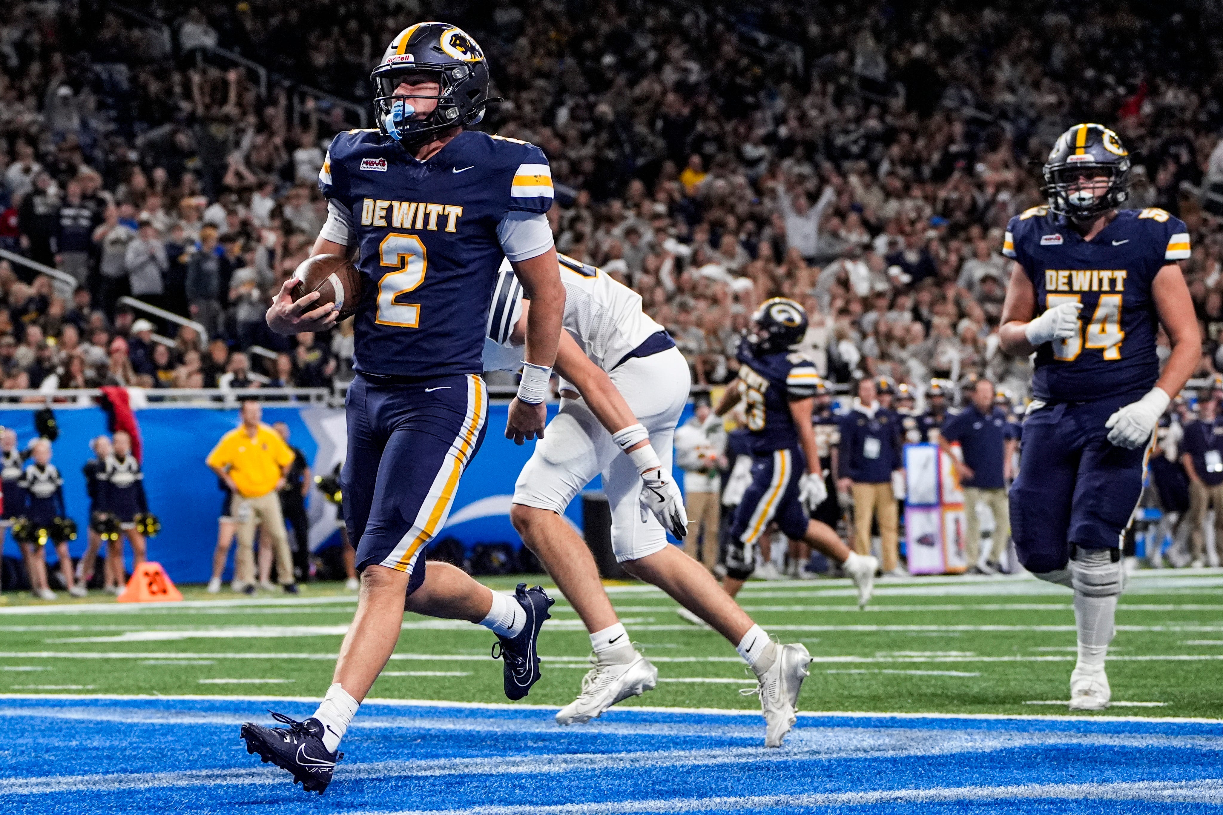 MHSAA football: DeWitt runs over Mount Pleasant in D-3 state final