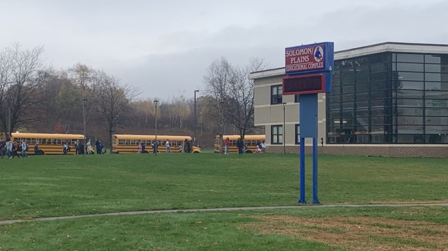 Luzerne County elementary student left on school van