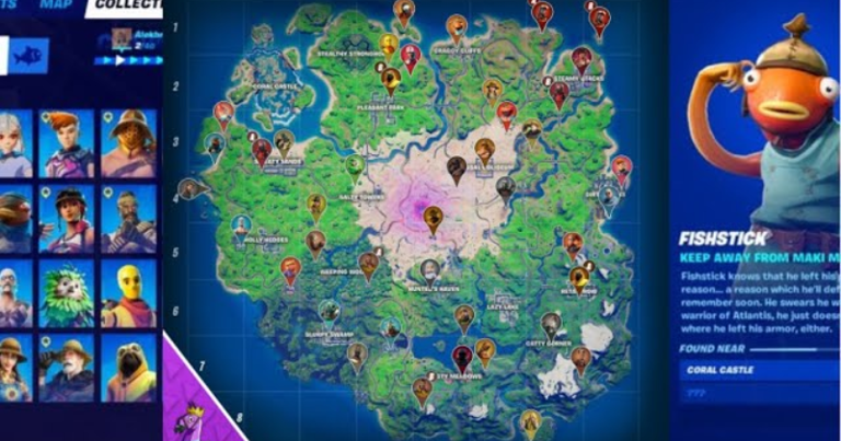 Fortnite Season 7 NPC Map: Every Character Spawn Location