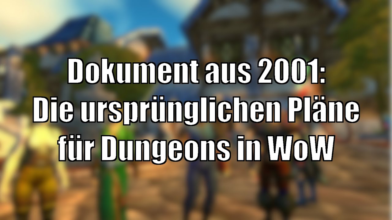 Dokument aus 2001: Die ursprünglichen Pläne für Dungeons und Quests in ...