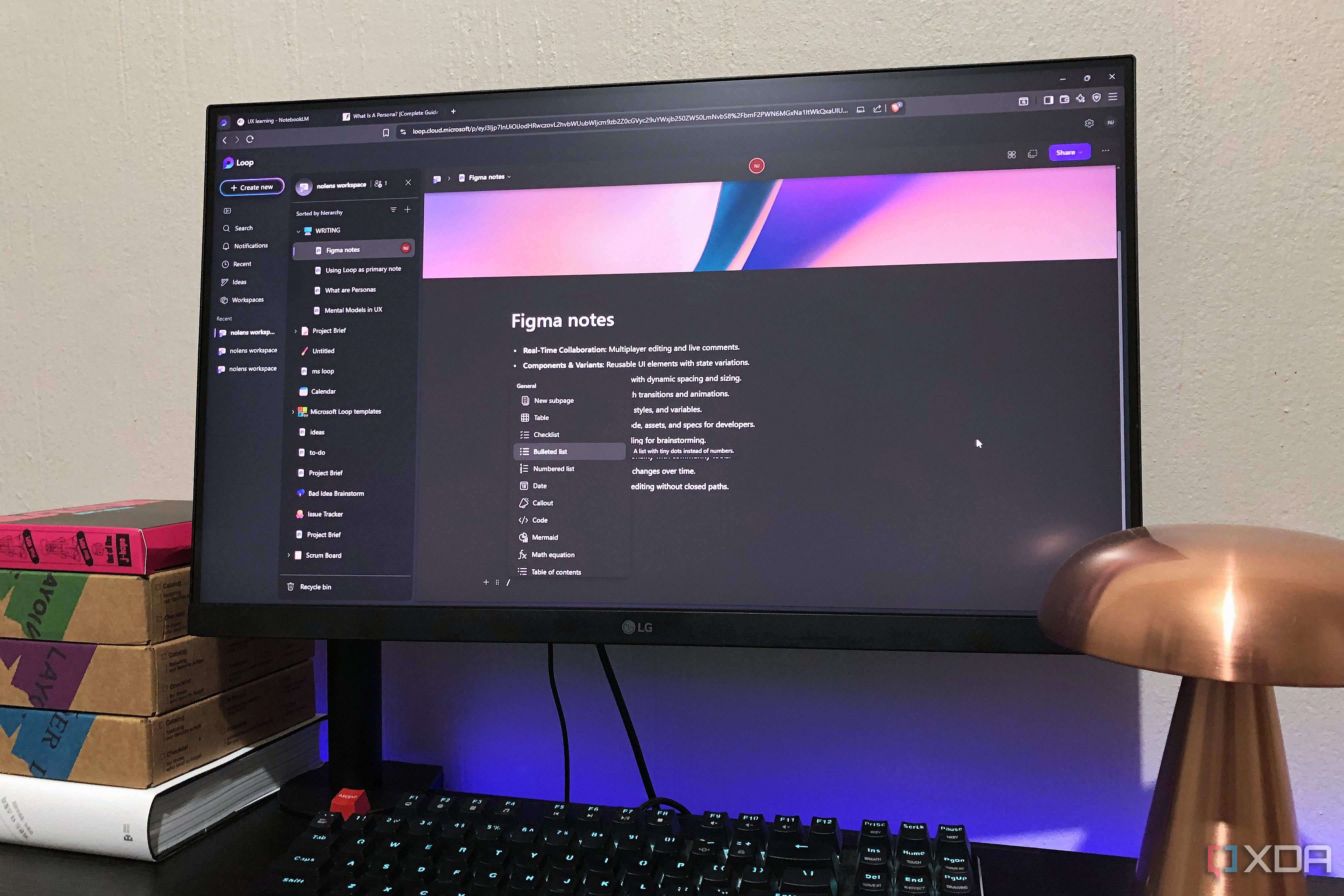 I started using Microsoft Loop as my primary note-taker