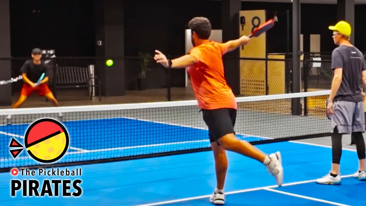 Juniors Take on Elite 5.0 Pickleball Players — The Action Is Intense