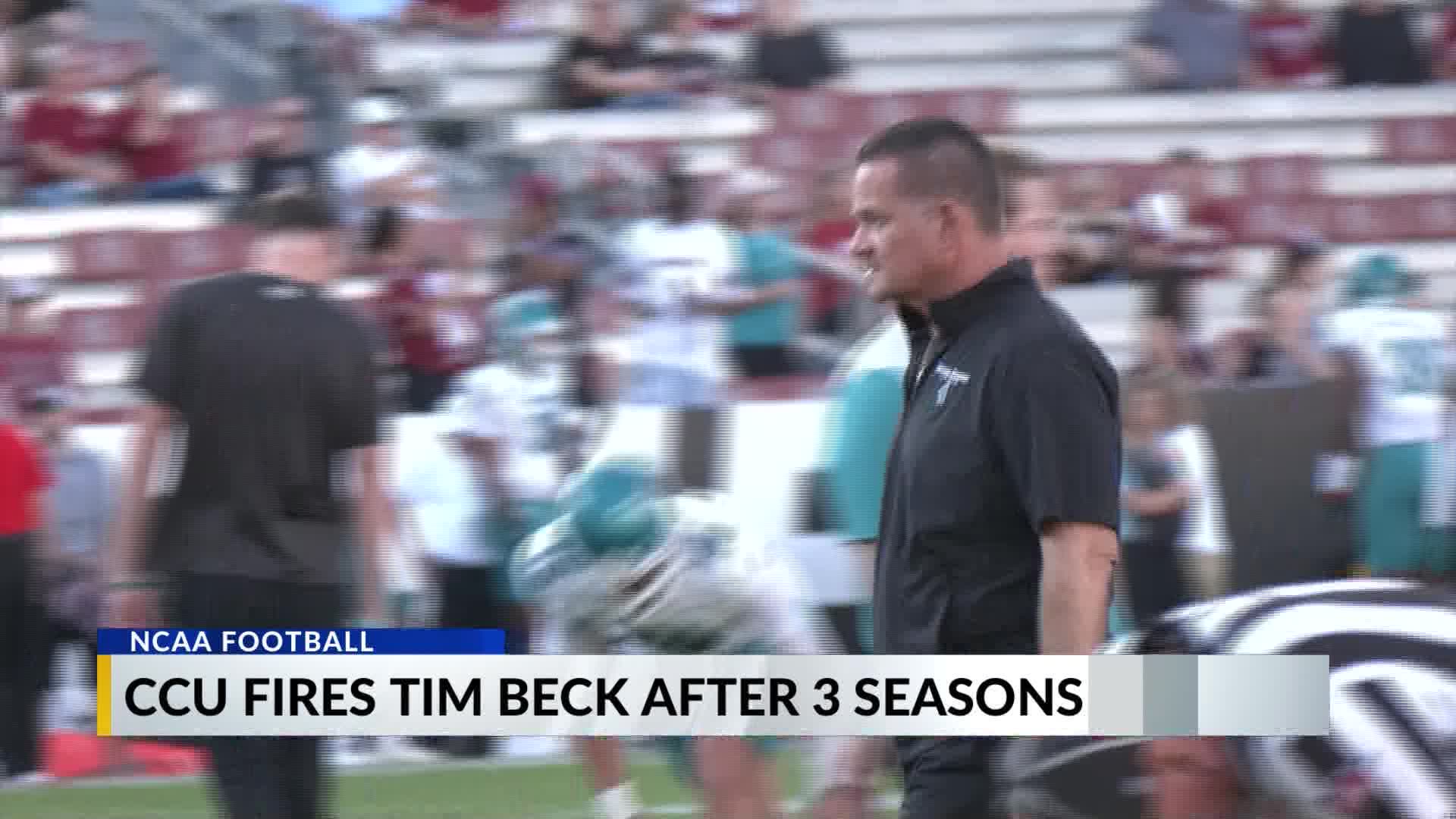 CCU football fires Tim Beck