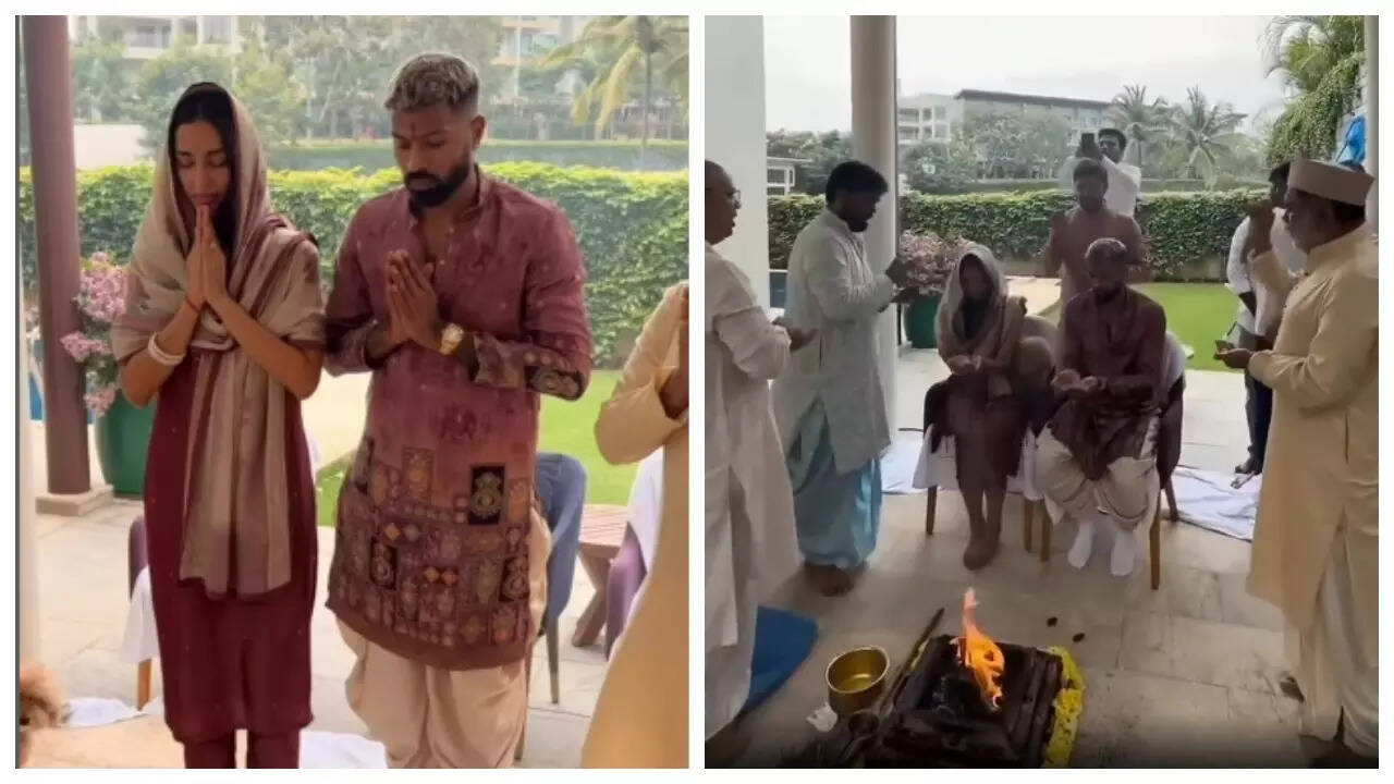 Hardik Pandya and Mahieka Sharma's UNSEEN puja video reignites ...