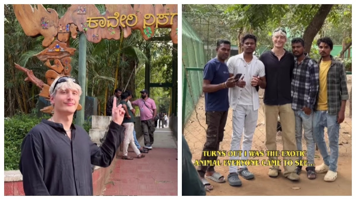 Italian man's ‘exotic animal' moment with locals at Indian zoo turns ...