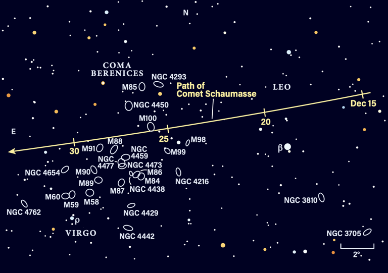 The sky today on Tuesday, December 23: Comet Schaumasse closes in on ...