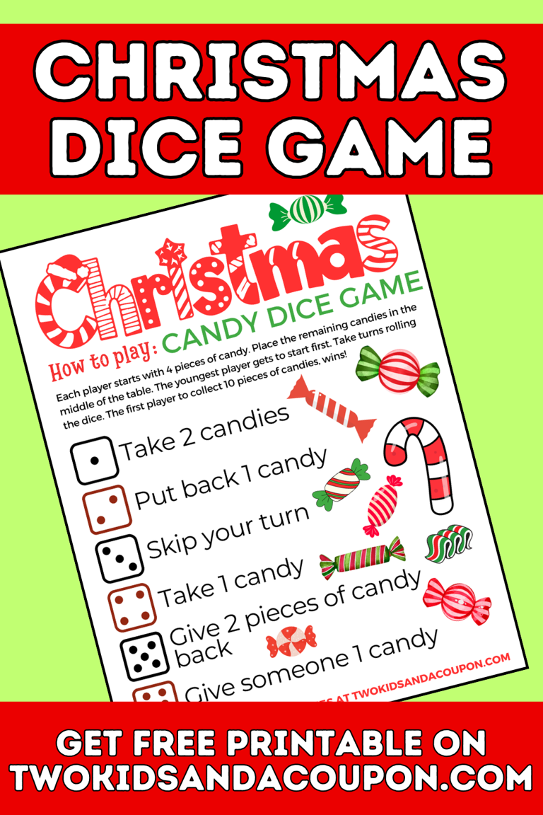 Roll Sweet Fun With Our Candy Christmas Dice Game