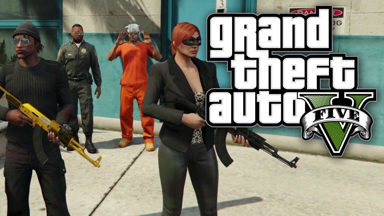 GTA 5 online - jail fail! (GTA V online)