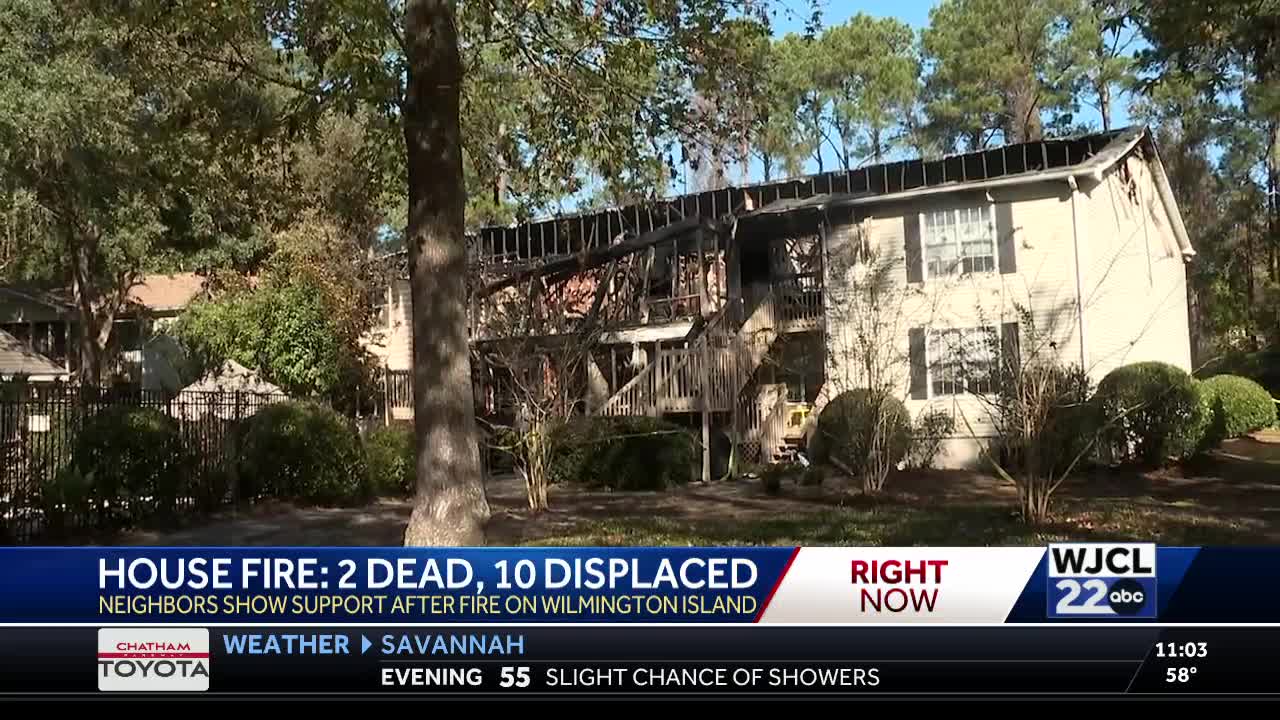 Two die in overnight fire on Wilmington Island