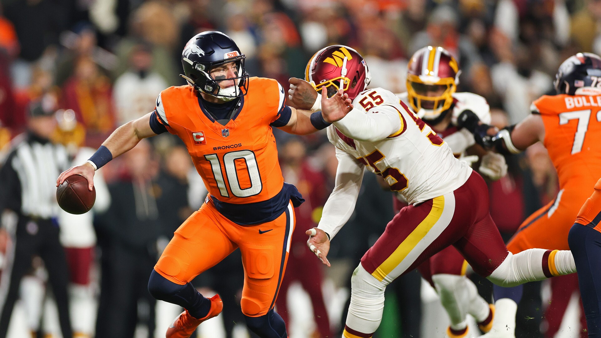 Sunday Night Football: Bo Nix's impressive TD pass gives Broncos 13-7 ...