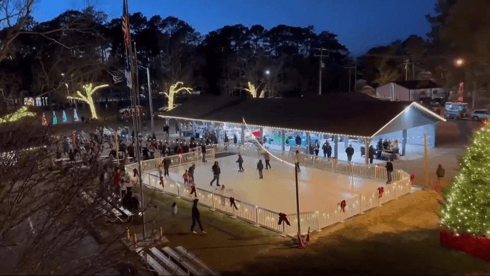 Newport's Winter Wonderland opens with synthetic ice rink and twinkling ...