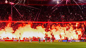 VIDEO: Ajax Clash Abandoned After OUTRAGEOUS FIREWORKS Display, Players ...