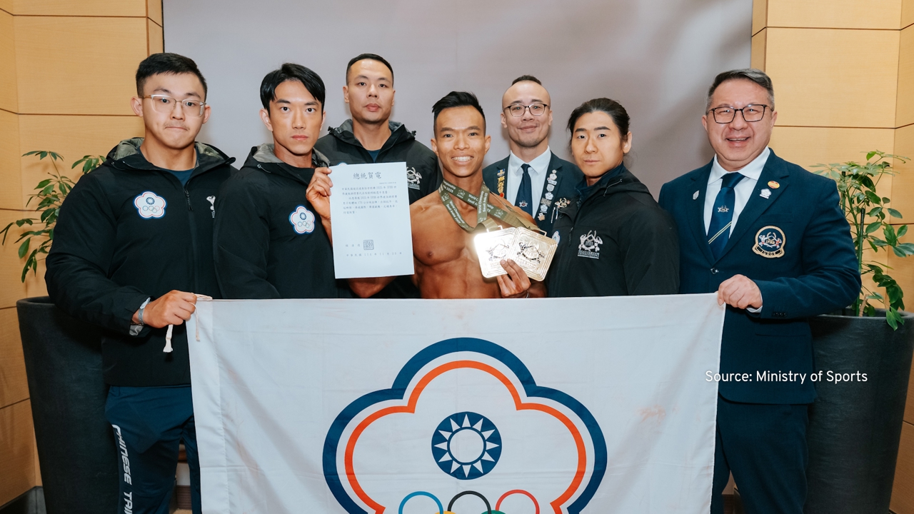 Taiwanese Bodybuilder Wins Two Gold Medals at IFBB World Championships
