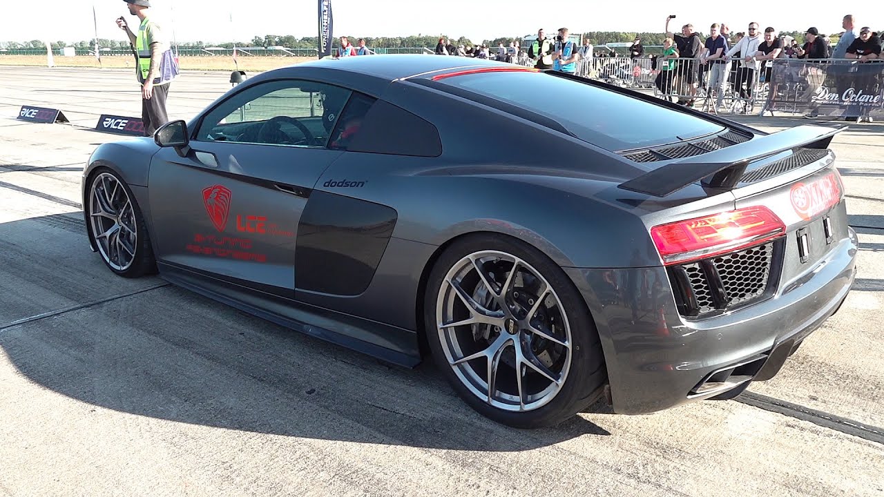 Audi R8 2000 ch vs McLaren 765LT 1100 ch : duel de dragsters