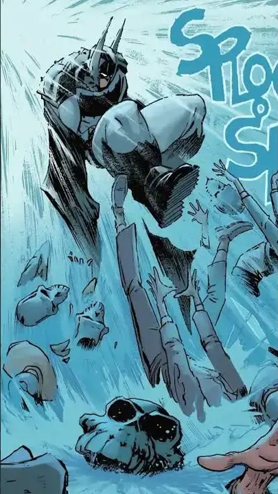 Absolute Batman takes salt water and turns it into acid!