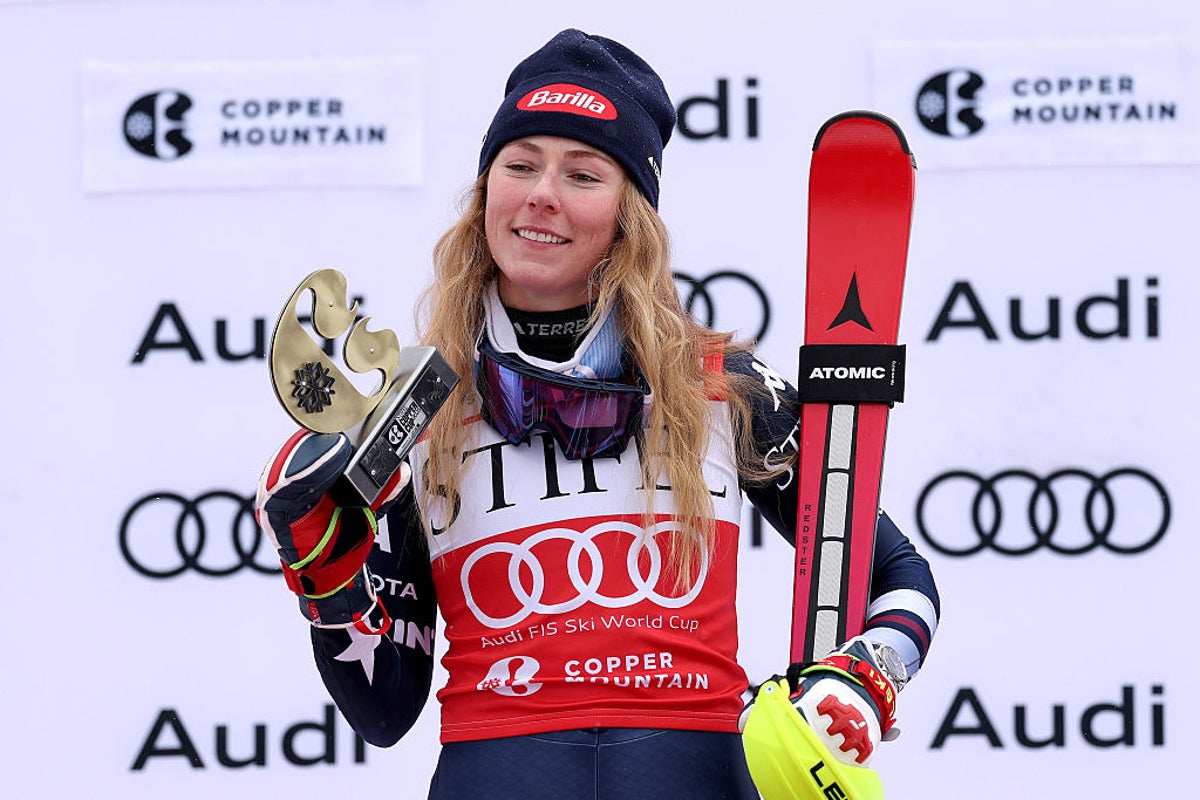 Shiffrin maintains perfect start to Olympic year with third slalom win