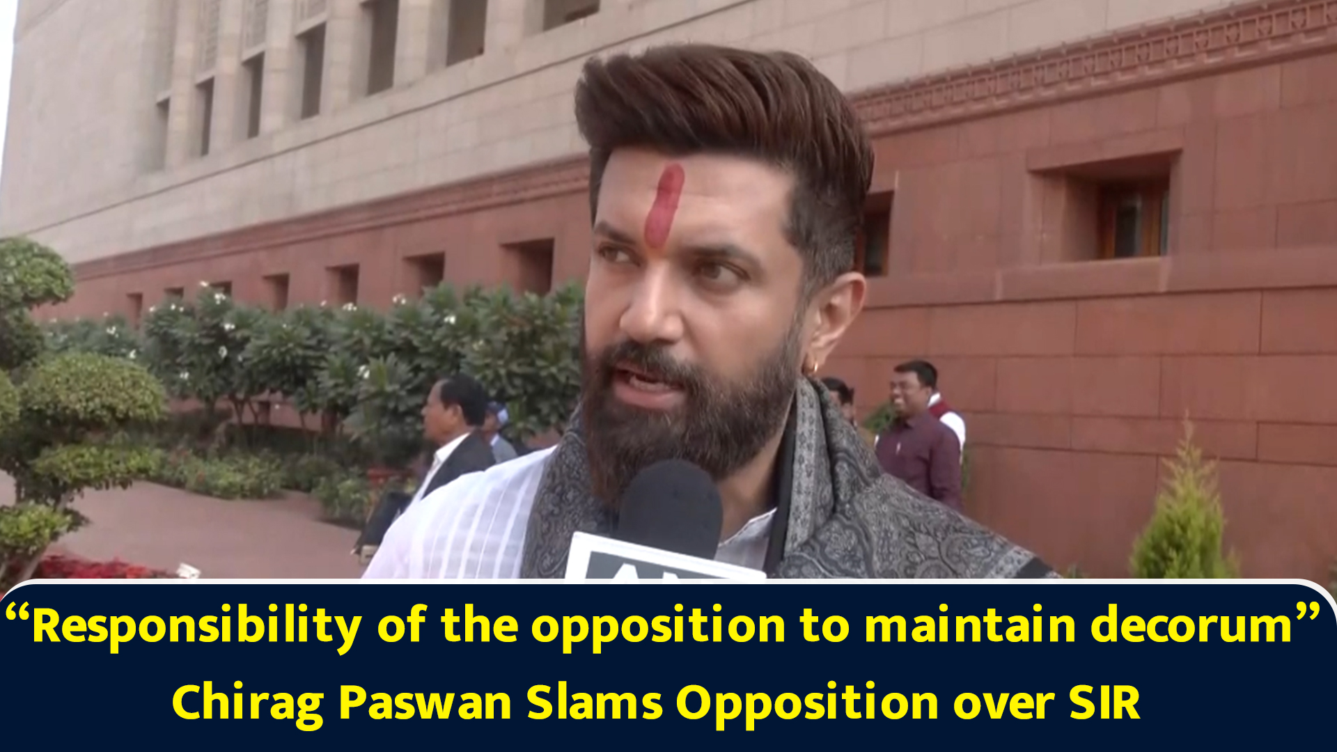 “Responsibility of the opposition to maintain decorum” Chirag Paswan ...