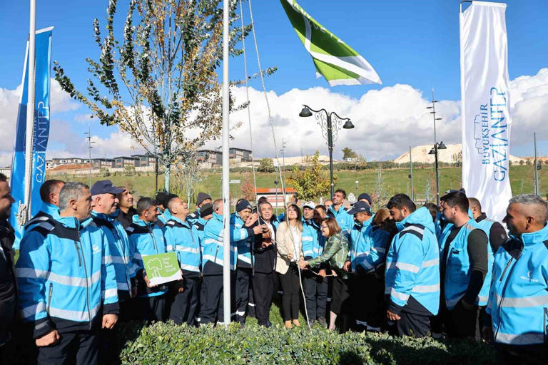 Gaziantep’in yeşil incisi Galle park, Uluslararası Yeşil Bayrak Ödülüne ...