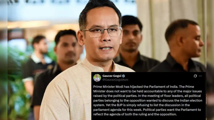 Gaurav Gogoi slams PM Modi: ‘Parliament hijacked to block debate on ...