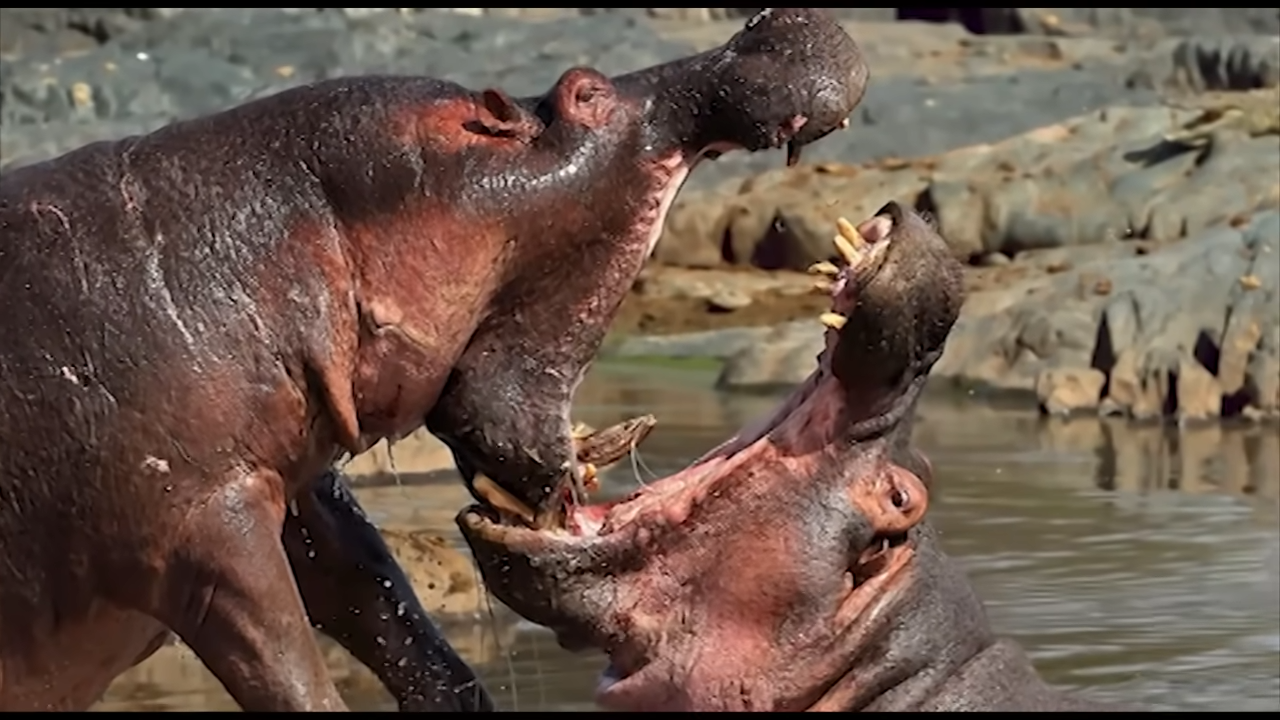 The wild watering-hole behavior that proves some animals were built for ...