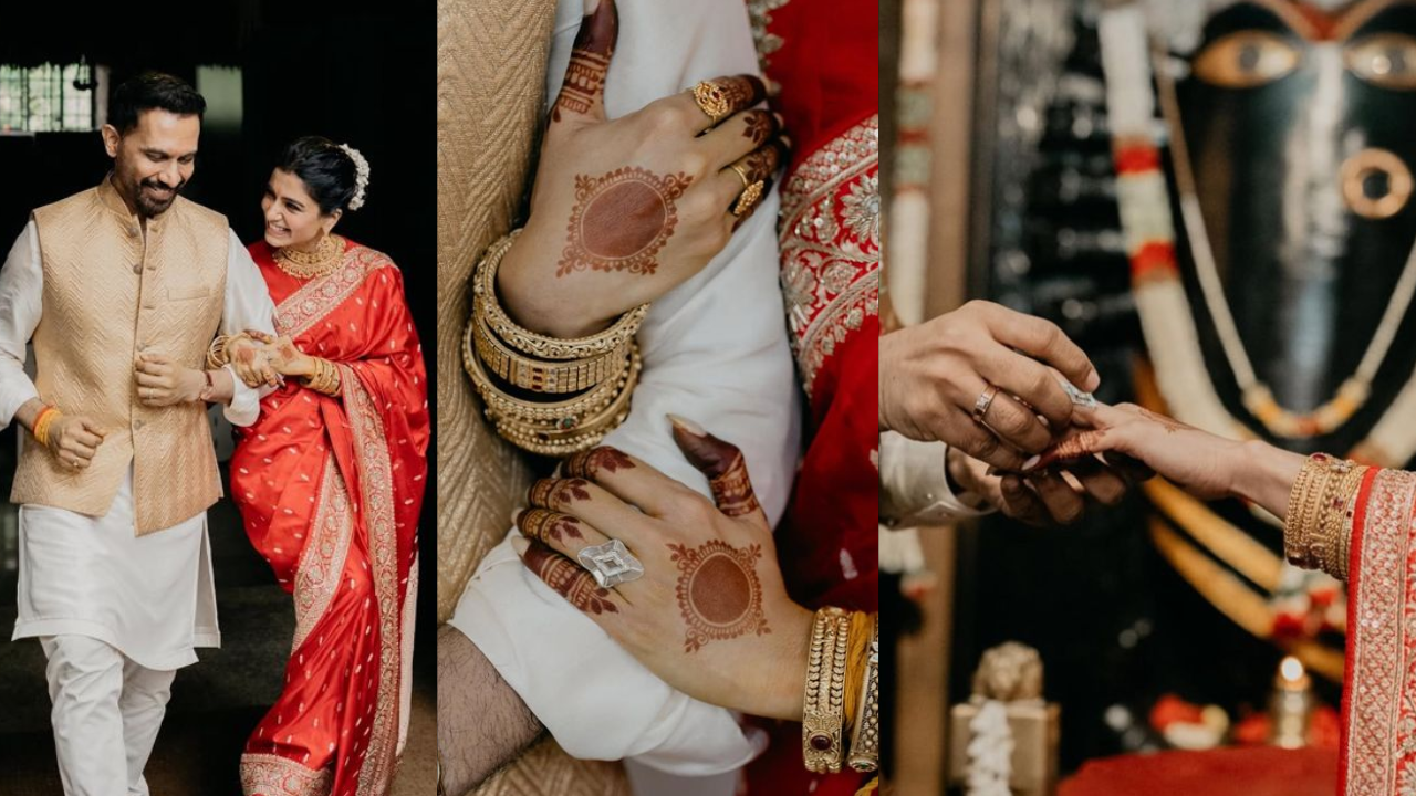 Samantha Ruth Prabhu flaunts giant WEDDING ring, stuns in a red saree ...