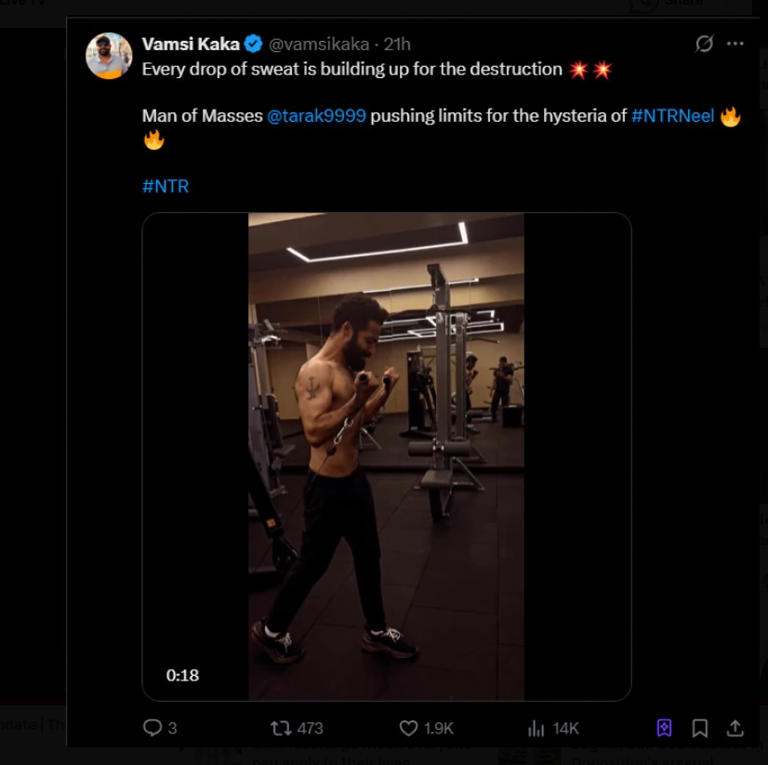 NTRNeel in toughest shoot phase, Jr NTR's dons fierce look for key ...