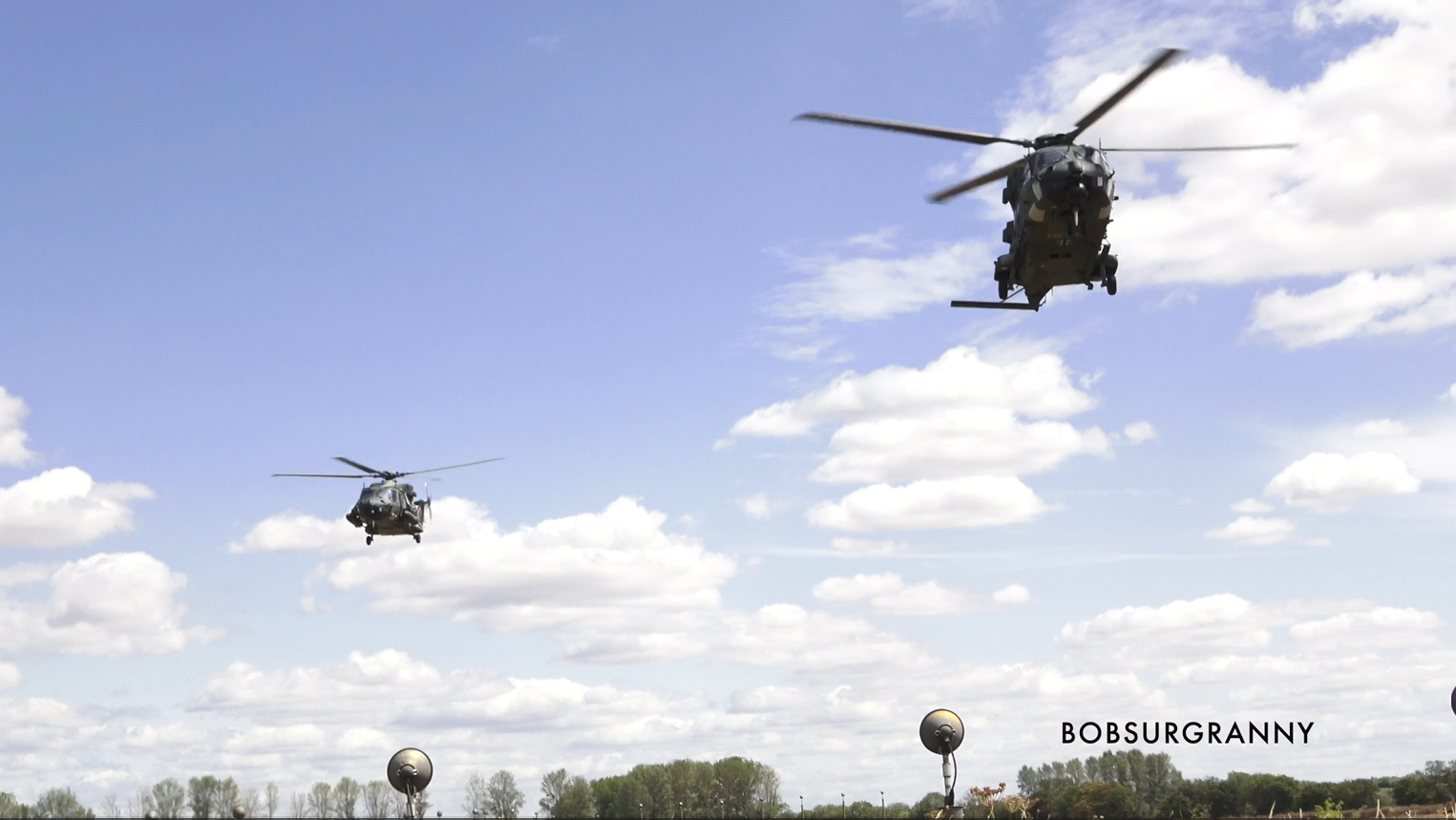 How Three German Helicopters Stunned Crowds With a Perfect Low Flyover
